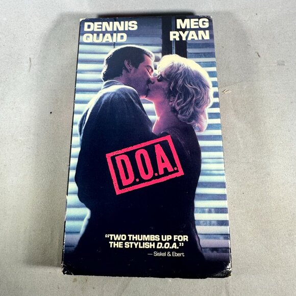 Media | Doa Vhs Tape Rated R Touchstone 1988 Dennis Quaid Meg Ryan ...